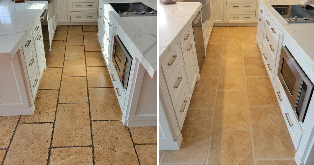Travertine Floor in Upper East Side Looks Stunning After Our Grout Sealing
